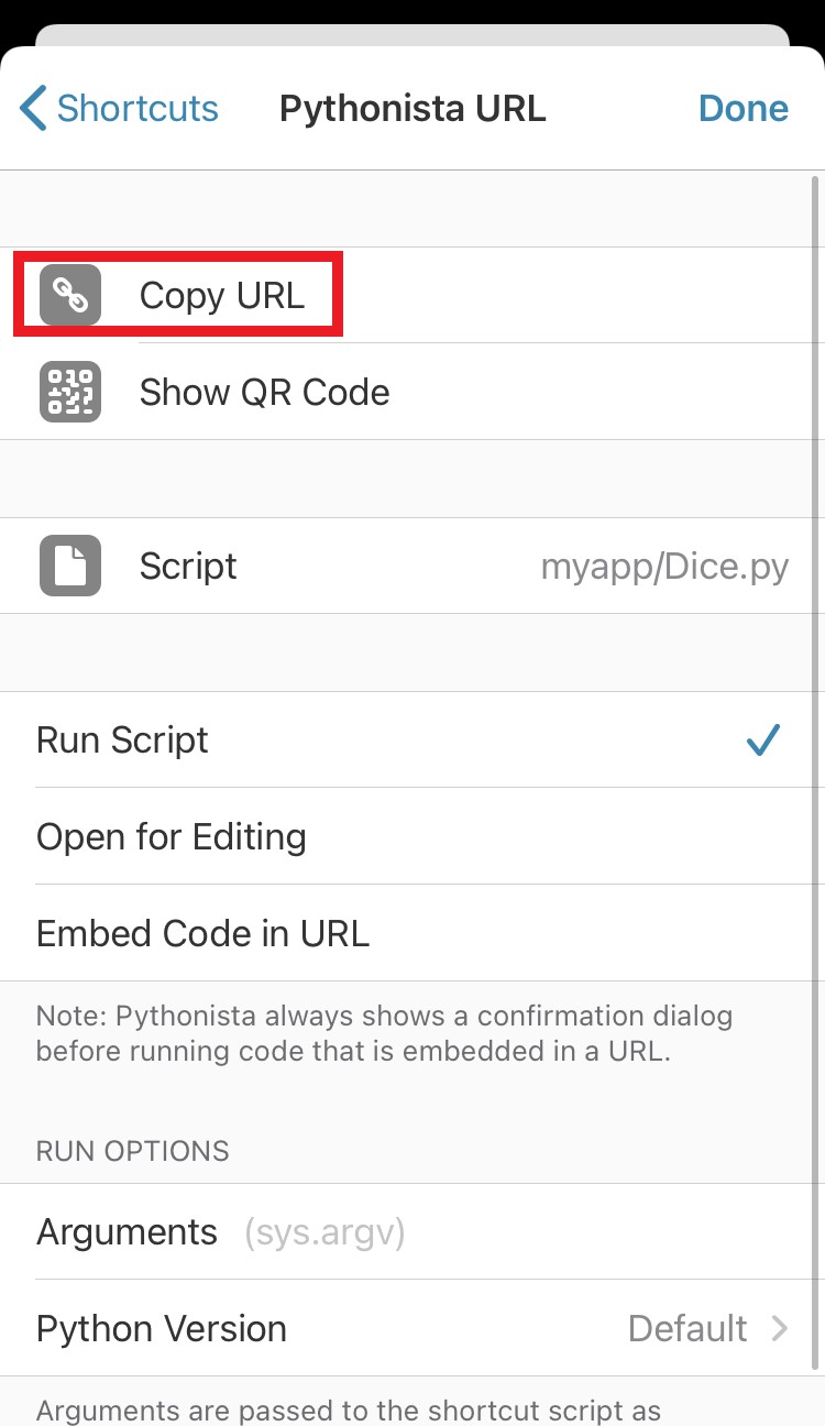 【Pythonista】ショートカットを設定する方法 | にわこま ブログ