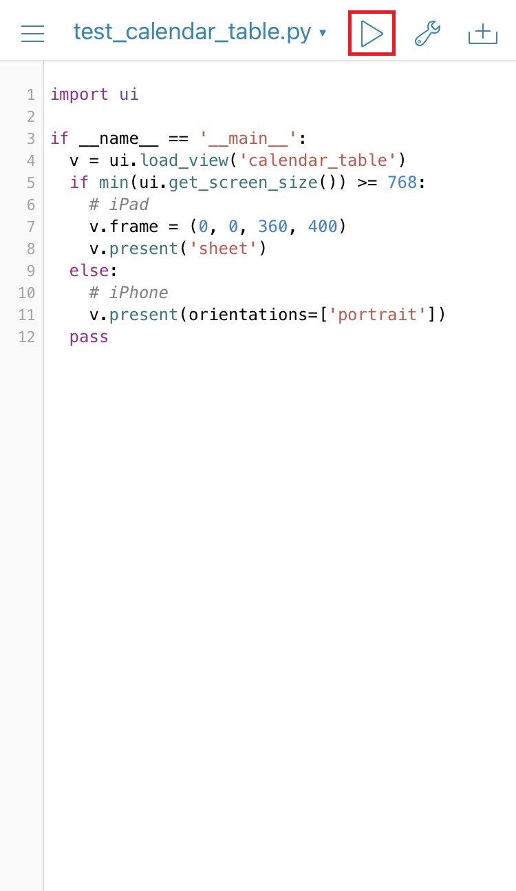 【Pythonista3】カレンダーアプリ開発 Part1 | にわこま ブログ